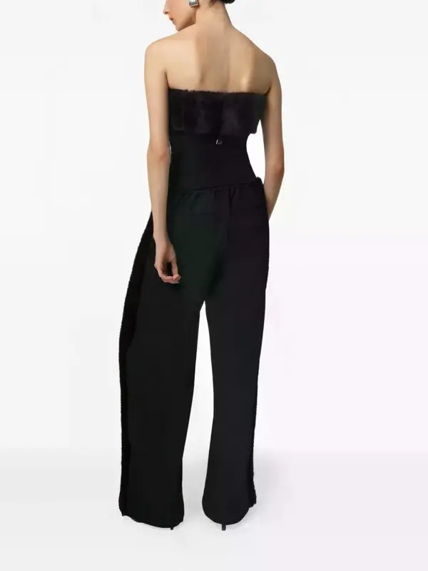 Apparis Faux-fur Trimmed Strapless Tube Top