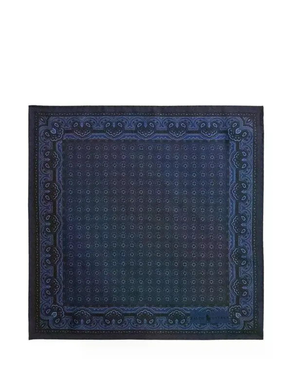 Polo Ralph Lauren Printed Pocket Square - Blue