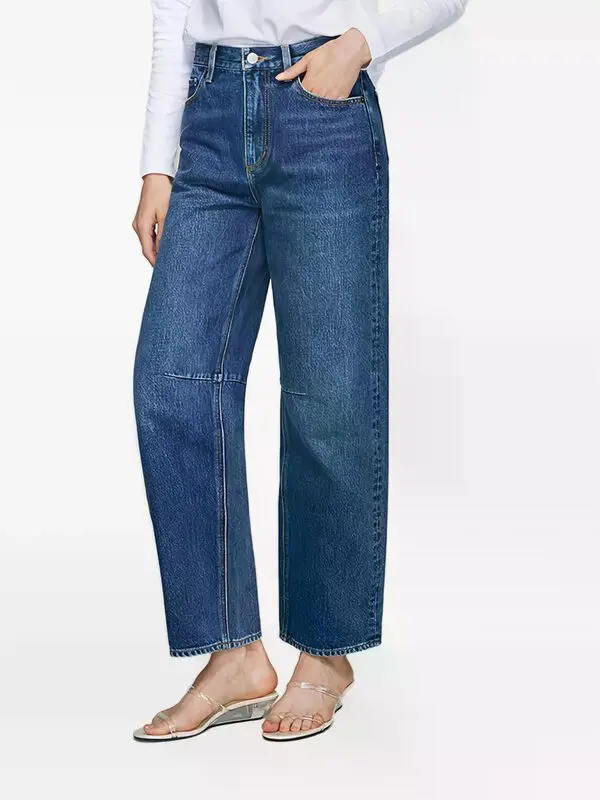 HEY JOANIE Pleated Relaxed Jeans