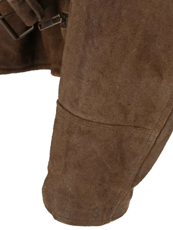MAISON MARGIELA Suede Biker Jacket