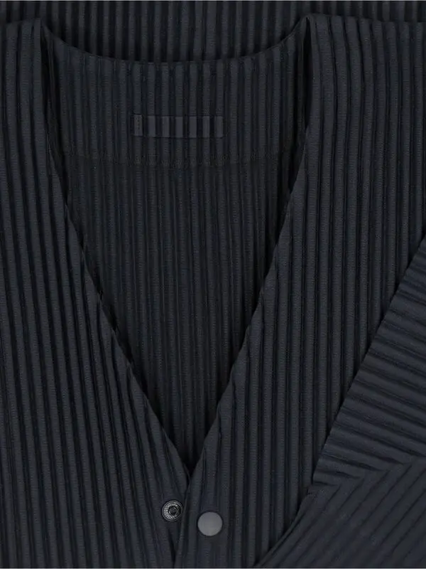 PLEATS PLEASE Pleated Cardigan - Black