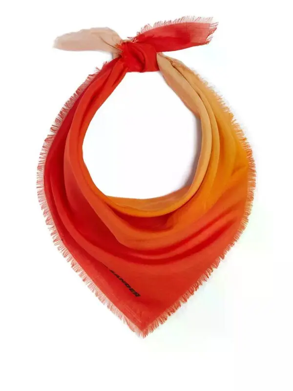 JIL SANDER Gradient-effect Scarf - Orange