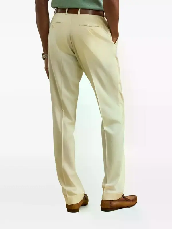 Ralph Lauren Purple Label Gregory Pleated Trousers - Neutrals