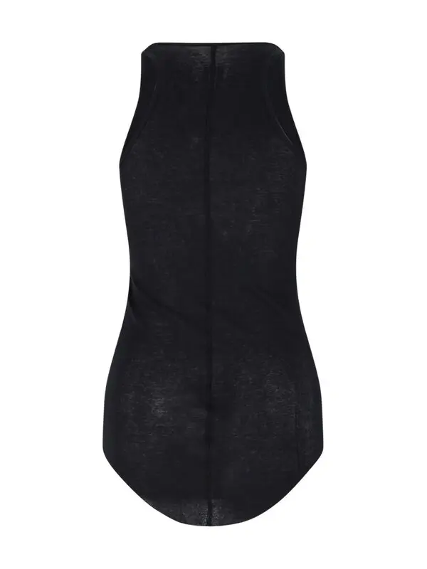 Rick Owens Cotton Tank Top - Black