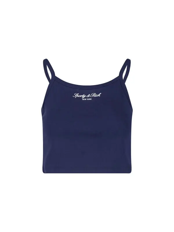 Rick Owens Cotton Tank Top - Blue