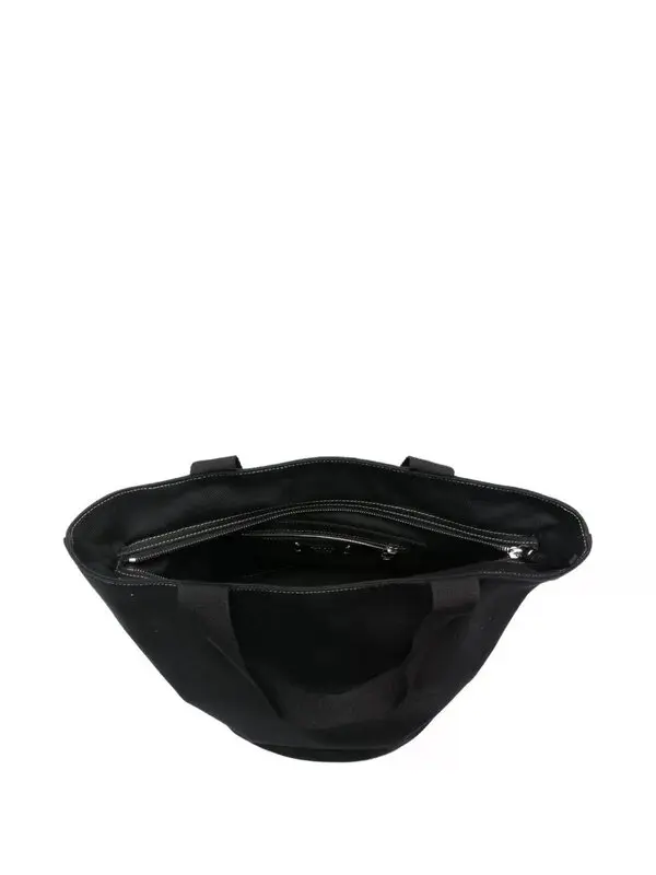 THE ROW Sisal Logo-plaque Tote - Black