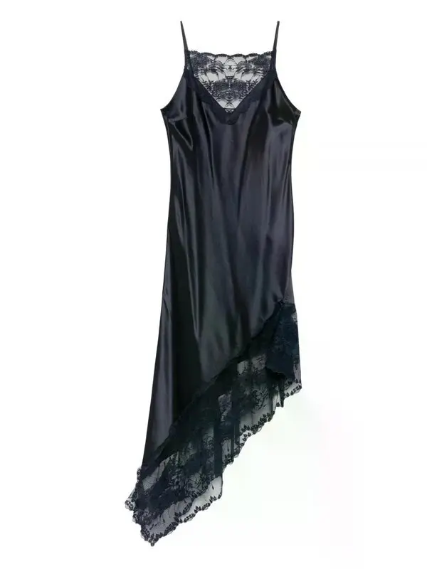 BY MALENE BIRGER Laynee Lace Asymmetric Dress - Blue