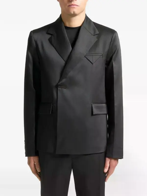 Manière De Voir Gaston Satin Double-breasted Suit Jacket