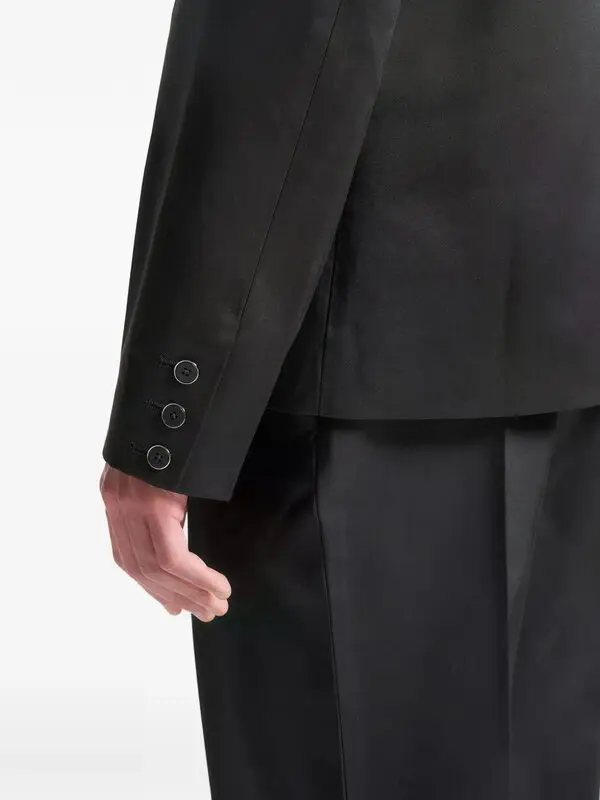 Manière De Voir Gaston Satin Double-breasted Suit Jacket