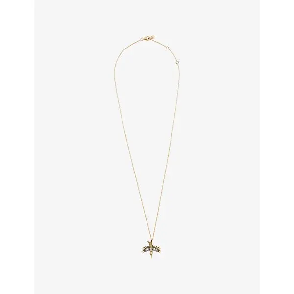 Kismet By Milka Phoenix Mini Diamond Pendant Necklace - Yellow Gold