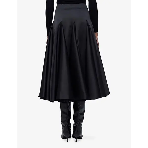 LEEM Woven Midi Skirt