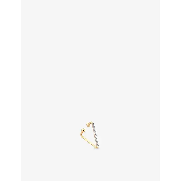 Kismet By Milka Diamond Ear Cuff - Yellow Gold