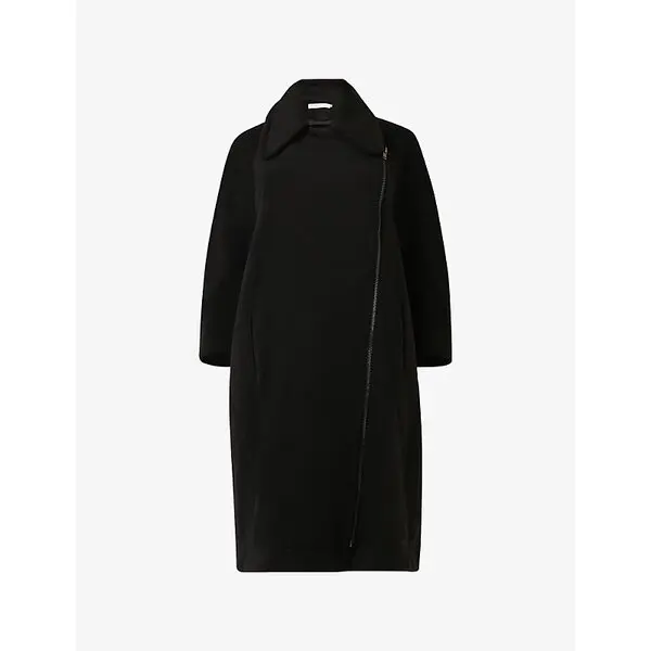 LEEM Wool-blend Biker Coat