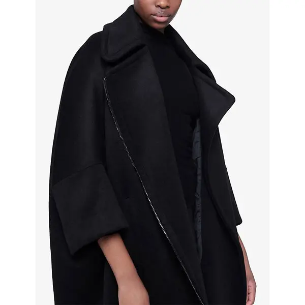 LEEM Wool-blend Biker Coat