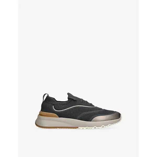 Brunello Cucinelli Knitted Low Top Sneakers