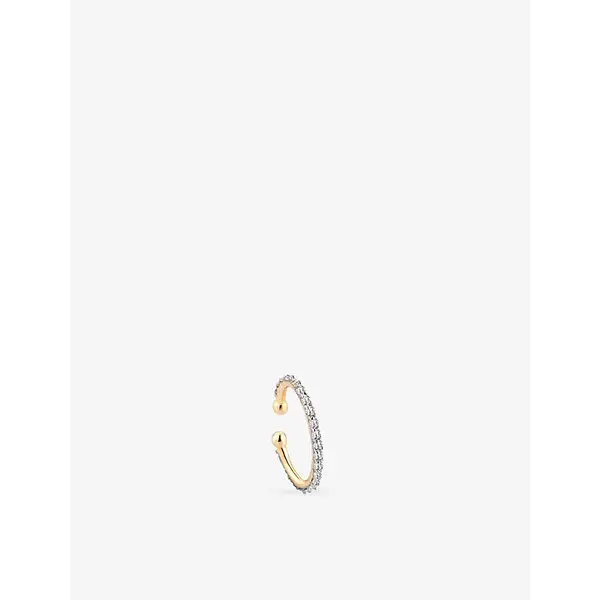 Kismet By Milka Diamond Cuff - Yellow Gold