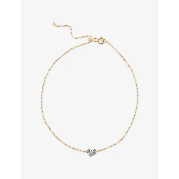 Kismet By Milka Mini Cherish Diamond Chain Bracelet - Yellow Gold