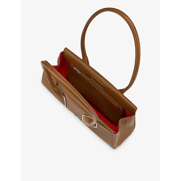CHRISTIAN LOUBOUTIN Venus Baguette Leather Shoulder Bag - Cuoio