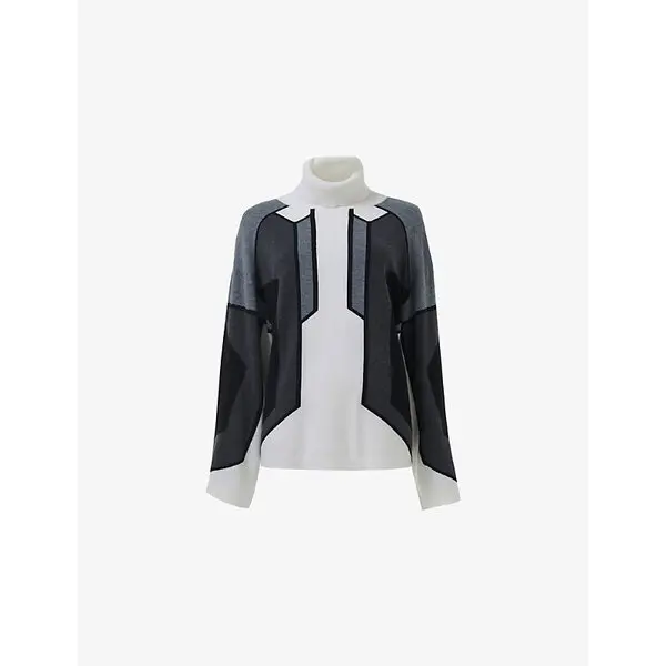LEEM Intarsia-knit Wool-blend Jumper