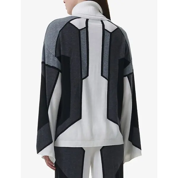 LEEM Intarsia-knit Wool-blend Jumper