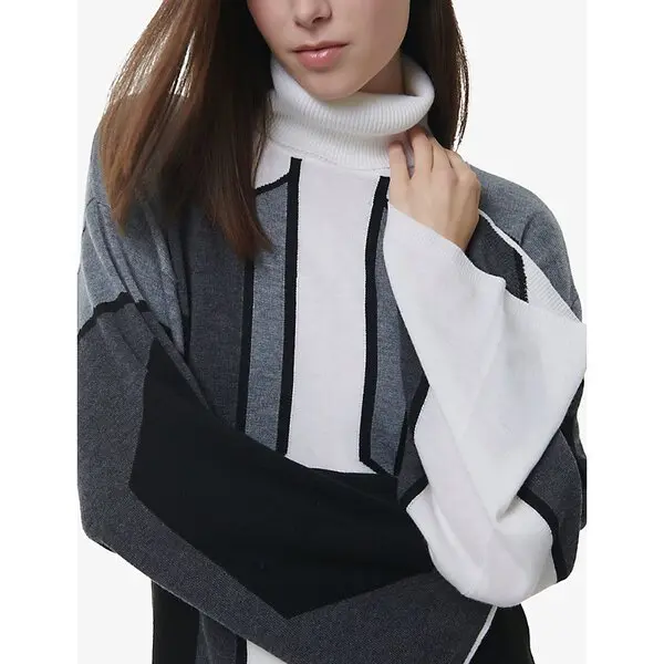 LEEM Intarsia-knit Wool-blend Jumper