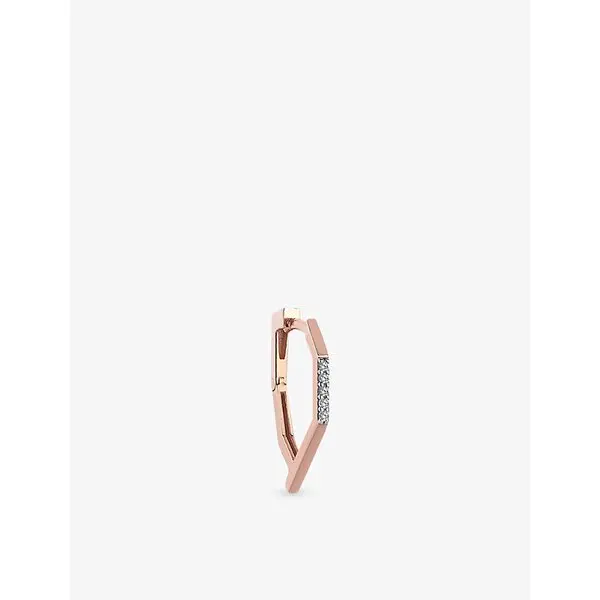 Kismet By Milka Diamond Hoop Earring - Rose Gold