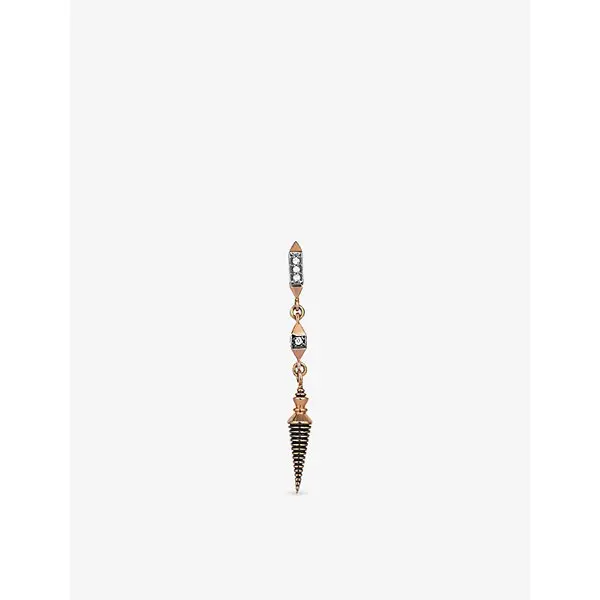 Kismet By Milka Objet 0.04ct Diamond Drop Earring - Rose Gold