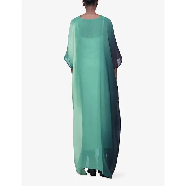 LEEM Ombre Wool-blend Kaftan