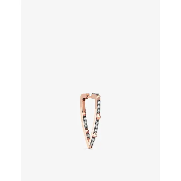 Kismet By Milka 0.20ct Diamond Hoop Earring - Rose Gold