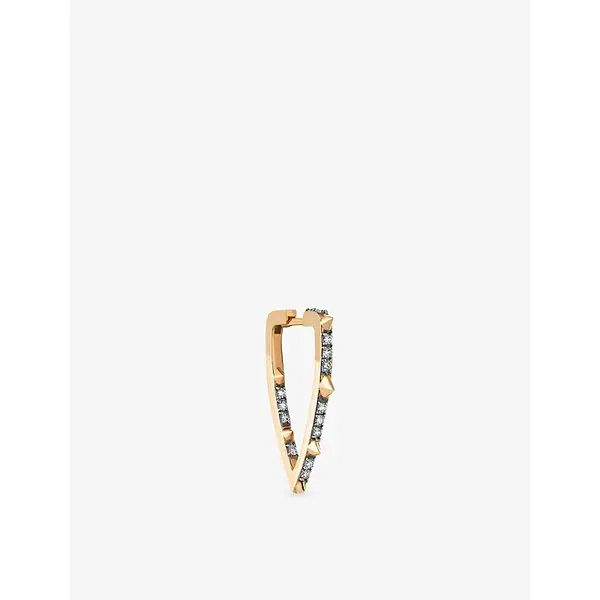 Kismet By Milka 0.20ct Diamond Hoop Earring - Yellow Gold