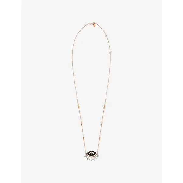 Kismet By Milka Diamond Pendant Necklace - Rose Gold