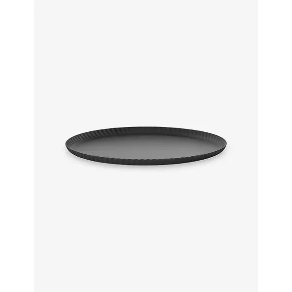 ALESSI Pleats Small Round Steel Tray