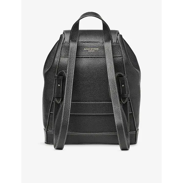 ASPINAL OF LONDON Hudson Small Leather Backpack - Black