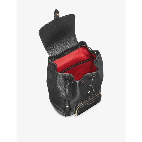 ASPINAL OF LONDON Hudson Small Leather Backpack - Black