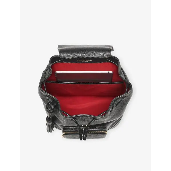 ASPINAL OF LONDON Hudson Small Leather Backpack - Black