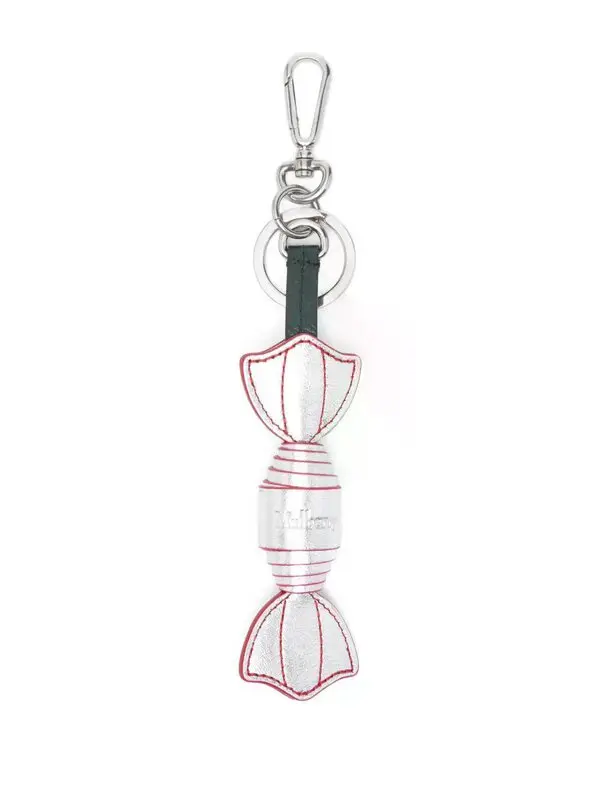 Mulberry Candy Keyring - Silver