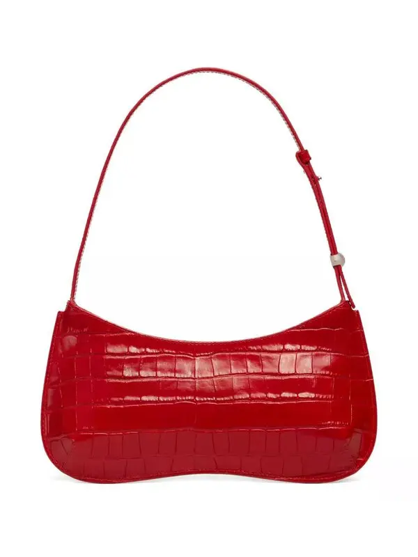 Jacquemus Le Bisou Crocodile-embossed Zip Shoulder Bag