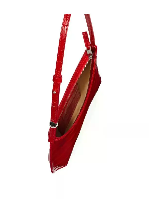 Jacquemus Le Bisou Crocodile-embossed Zip Shoulder Bag