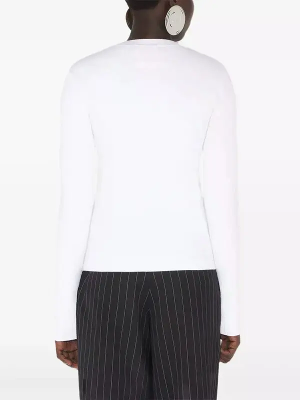 JEAN PAUL GAULTIER Chevron-detail Crewneck Sweater