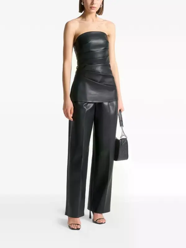 Manière De Voir Laurena Faux-leather Bandeau Top
