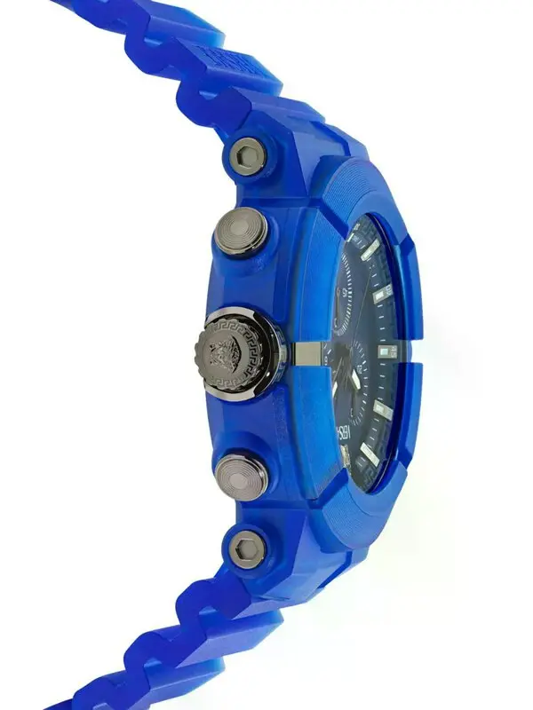 Versace Vertime 45mm Chronograph Watch - Blue