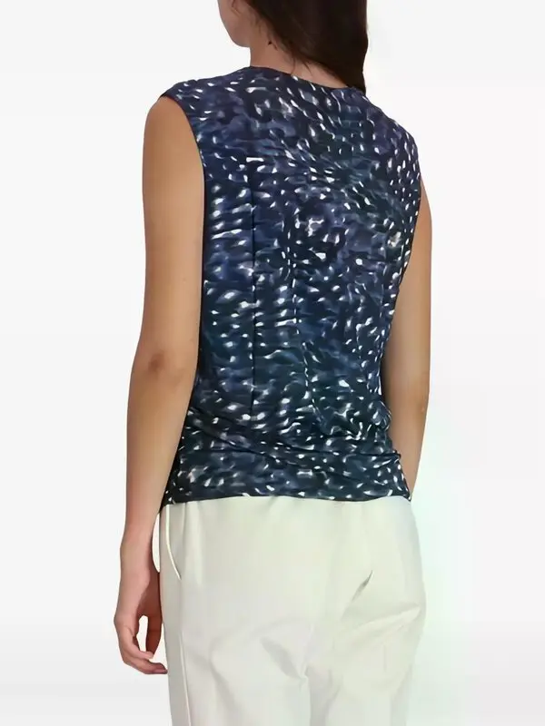 BOSS Printed V-neck Top