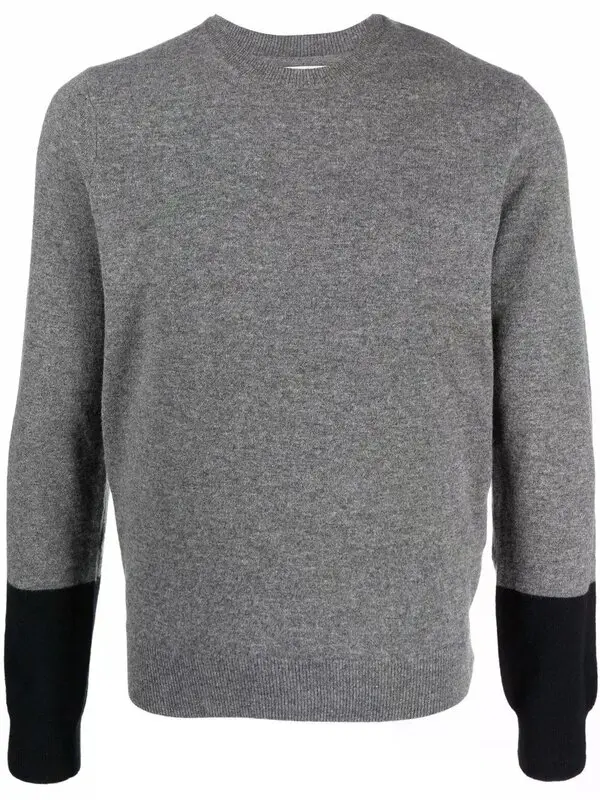 Comme Des Garçons Two-tone Wool Jumper