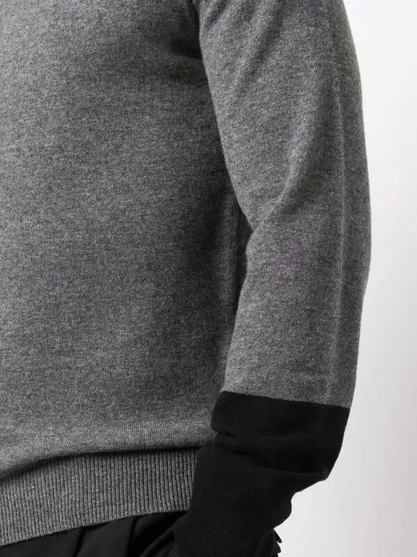 Comme Des Garçons Two-tone Wool Jumper