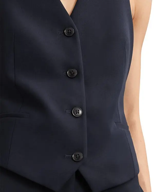 REISS Gabi Waistcoat - Navy