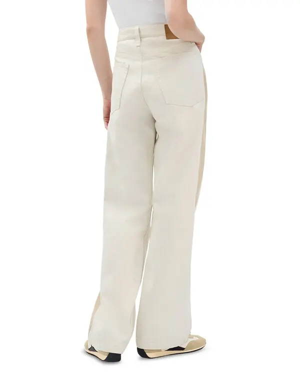 Rag & Bone Logan High-rise Spliced Wide-leg Jeans