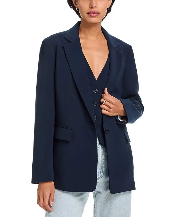 Rag & Bone Jennifer Combo Crepe Blazer & Vest Set