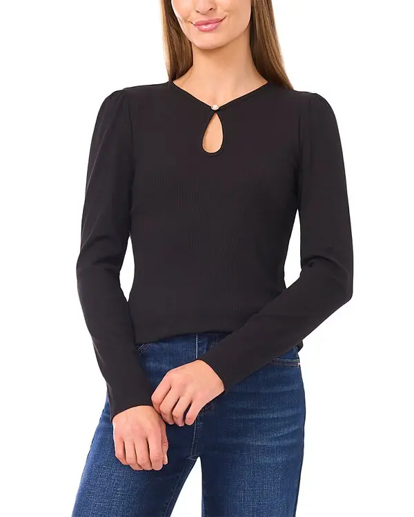 CECE DUPRAZ Keyhole Long Sleeve Top