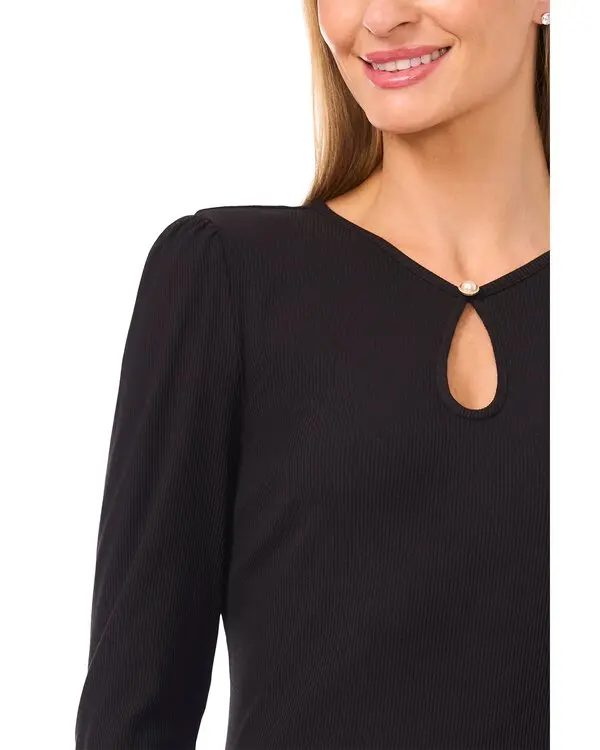 CECE DUPRAZ Keyhole Long Sleeve Top