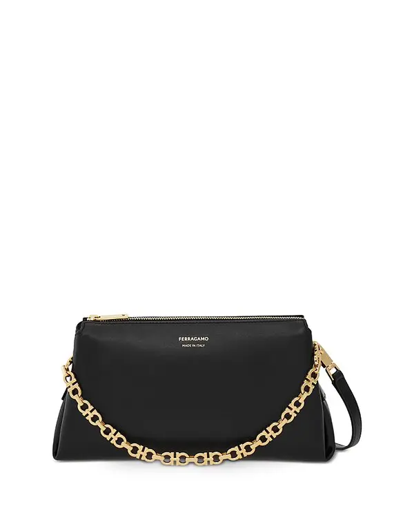 FERRAGAMO Leather Mini Bag - Nero